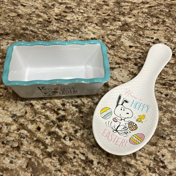 Peanuts | Accents | Nwt Peanuts Snoopy Kitchen Spoon And Butter Dish ...